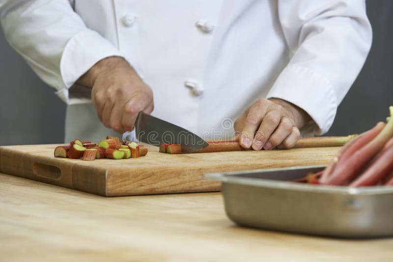 Chef chopping meat stock image. Image of cooking, meal - 6981691