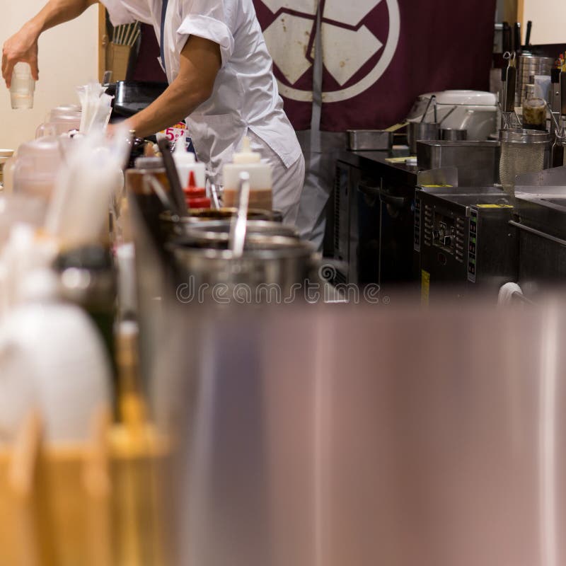Chef cleaning kitchen stock image. Image of aged, concentrate - 14985191