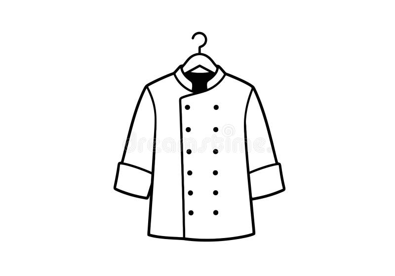Chef Coat Clipart. stock illustration. Illustration of jacket - 359581634