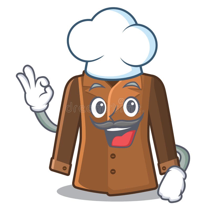 Chef Coat Isolated with in the Mascot Stock Vector - Illustration of ...