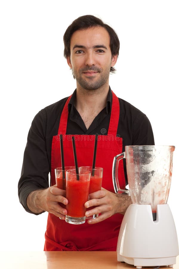 Chef cocktails blender stock photo. Image of people, cocktails - 19992374
