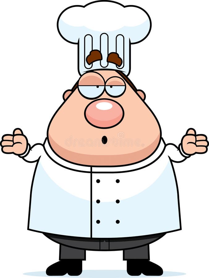 Chef Confused stock vector. Illustration of stupid, chef - 14273129