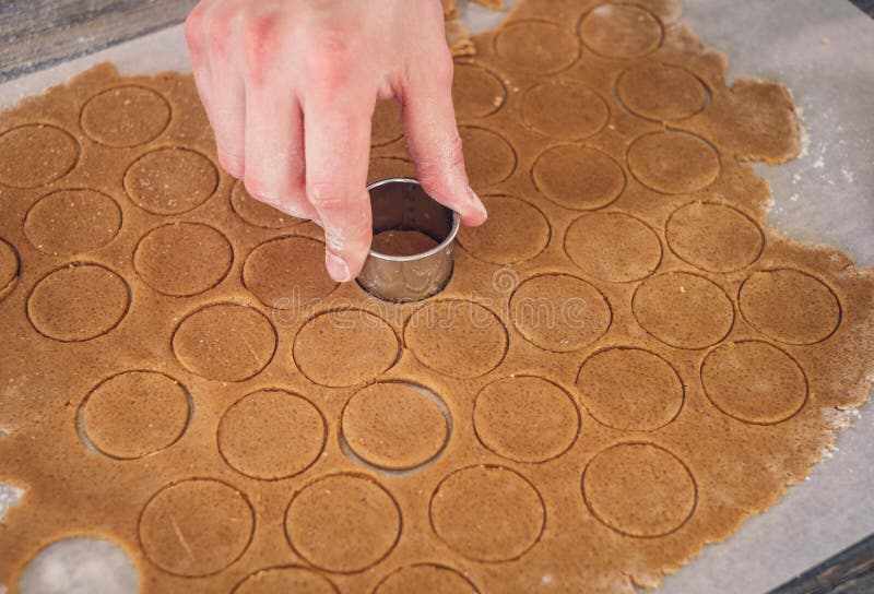 Chef Cook Making Dough for a Baking Stock Image - Image of cookery ...