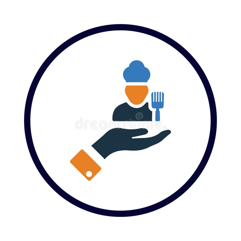Chef, Cooker, Restaurant Chef Care Icon Stock Vector - Illustration of ...