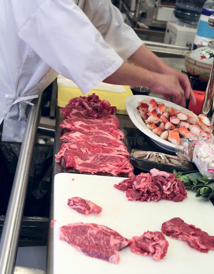 Chef Cooking Risotto Pouring Wine Stock Photo - Image of profession ...
