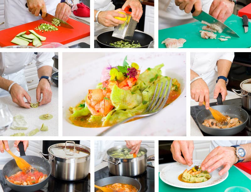 Chef cooking stock image. Image of person, implements - 23098039