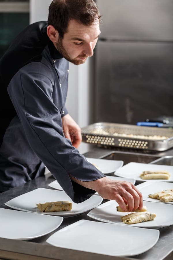 Chef cooking for dinner stock image. Image of dinner - 87256559