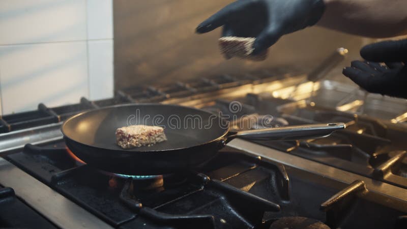 Chef Cooks the Second Course of a Wedding Feast Based on Fish Stock ...