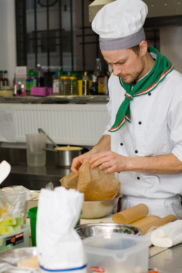 Two Cooks Industrial Kitchen Stock Photo - Image of people, mass: 9449092