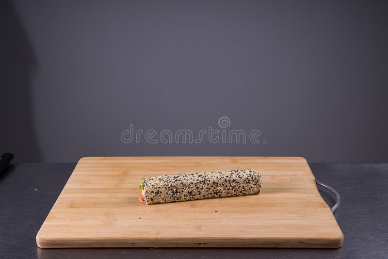 Chef Cooking Rolls in Restaurant Kitchen45 Stock Image - Image of white ...