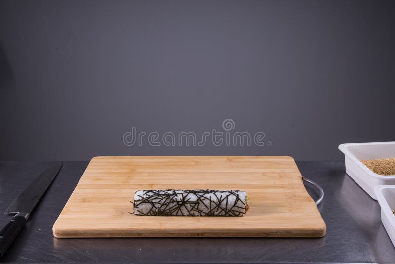 Chef Cooking Rolls in Restaurant Kitchen22 Stock Photo - Image of ...