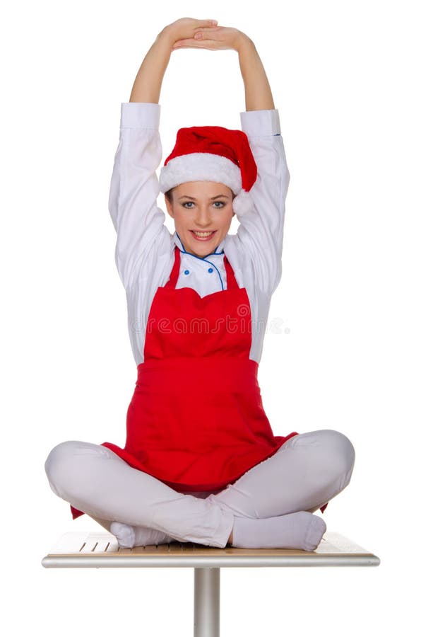 Chef with Crossed Arms Over His Head Stock Image - Image of cessation ...