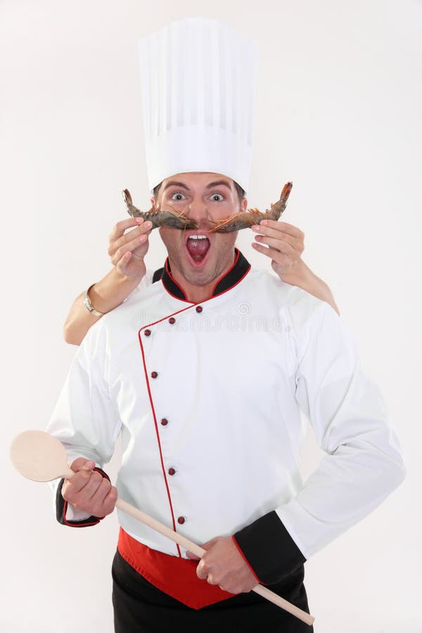 Funny chef posing stock image. Image of occupation, cafe - 24121343
