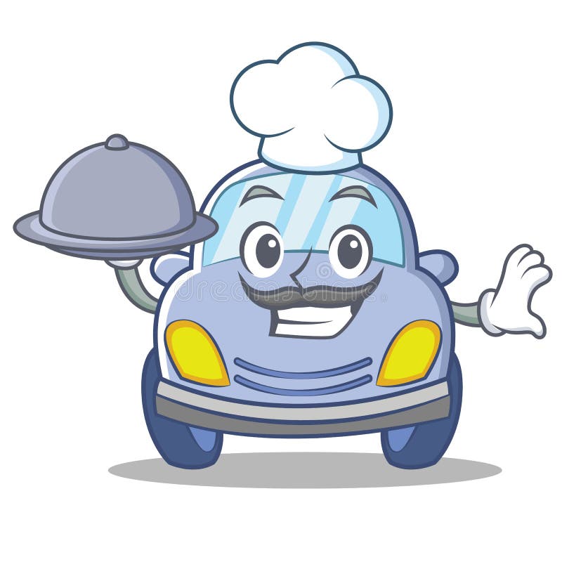 Chef Cute Car Character Cartoon Stock Vector - Illustration of cute ...