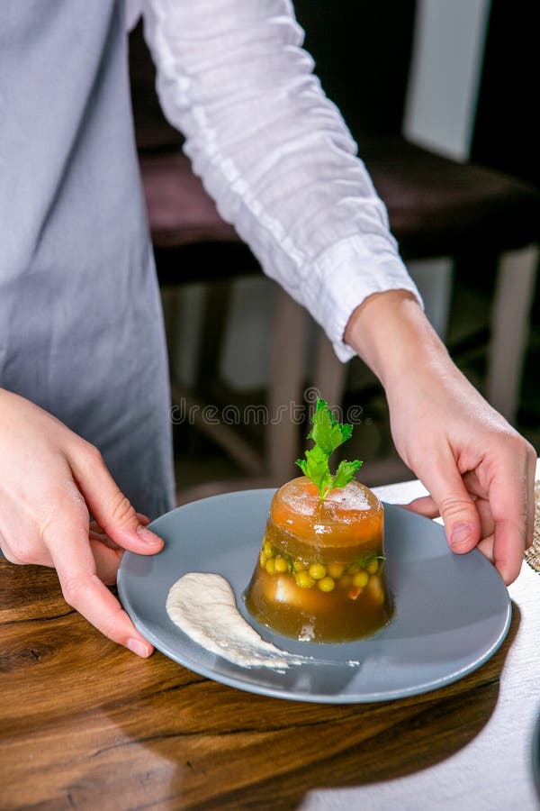 Aspic from Sterlet, Pikeperch and Shrimp in the Cut. Master Class in ...