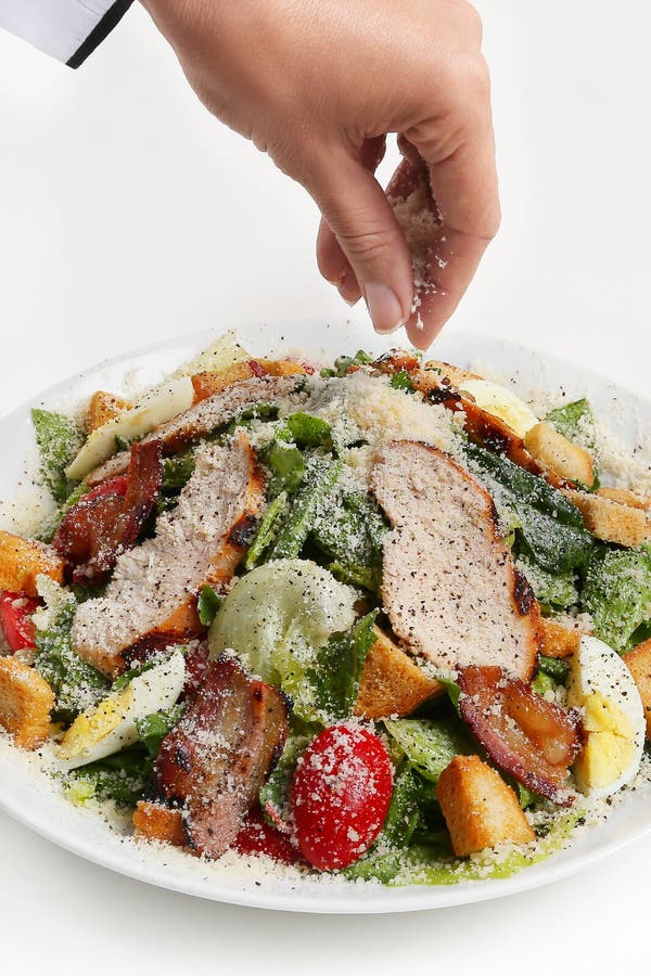 Chef Decorating a Dish in Restaurant Kitchen Stock Image - Image of ...