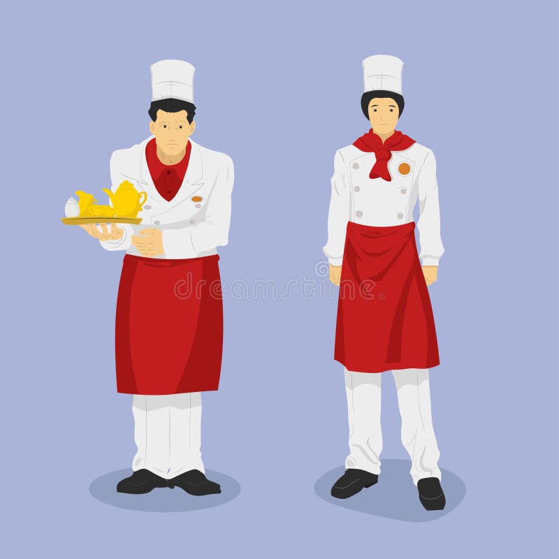 Chef Designs Collection Vector Stock Vector - Illustration of coloured ...