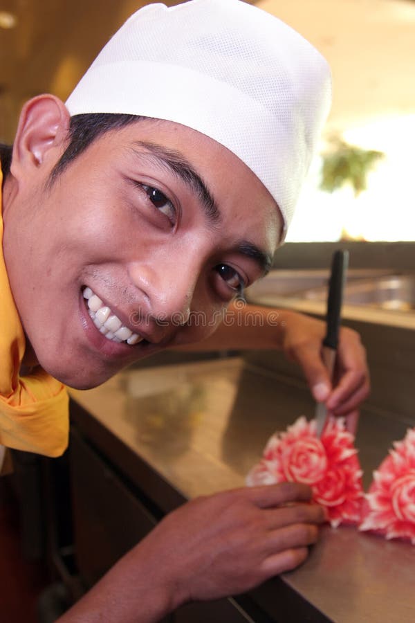 Chef Doing Final Touch stock photo. Image of chef, hygiene - 13786430