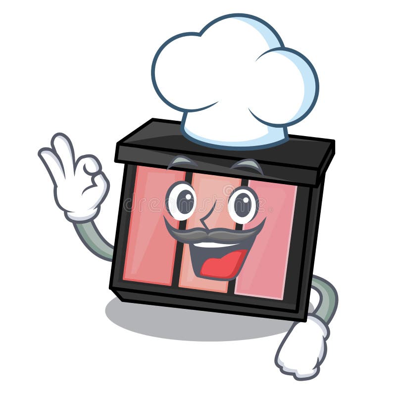 Chef Eye Shadow Isolated with the Mascot Stock Vector - Illustration of ...