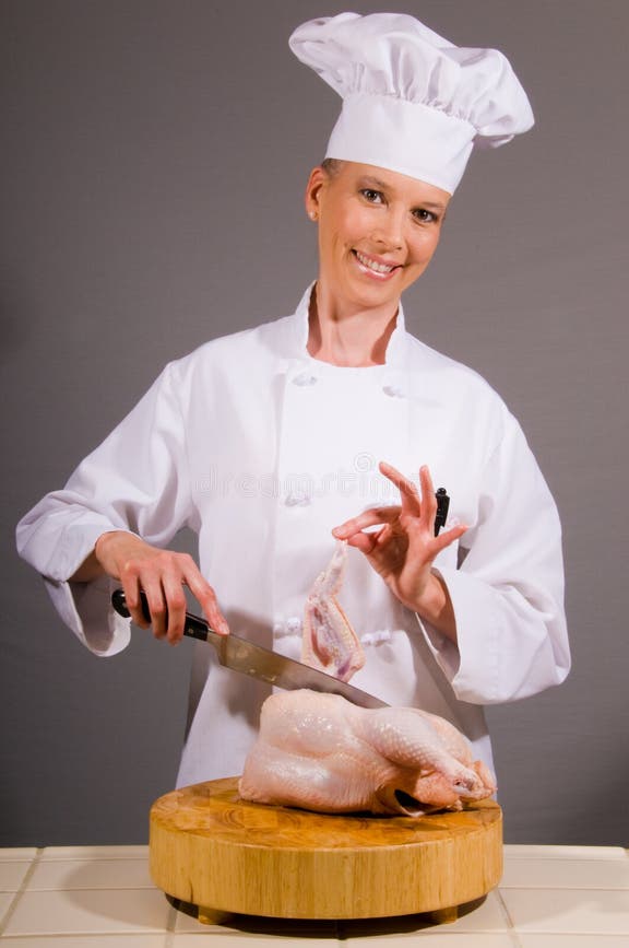 Chef Fabricates a Chicken stock photo. Image of fabricating - 4725432
