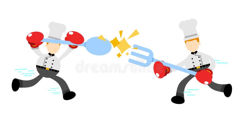 Chef competition stock illustration. Illustration of white - 9832928