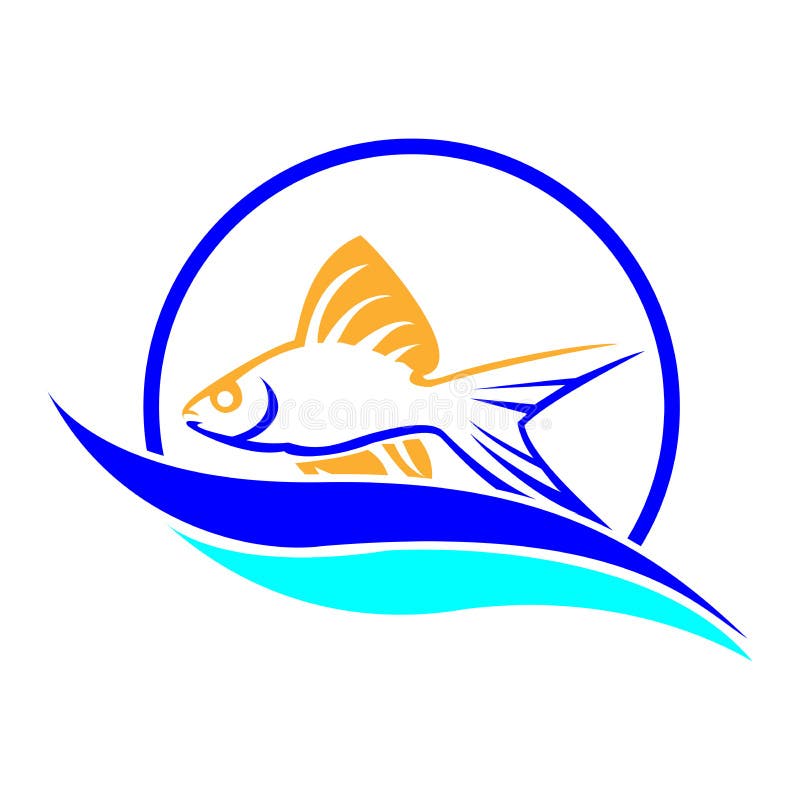 Chef Fish Logo, Logo Illustration, Ornamental Fish Suitable for Pet ...