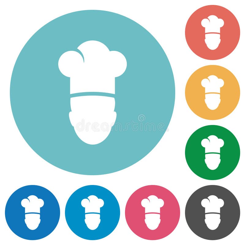 Chef Flat Cartoon Vector Illustration Stock Vector - Illustration of ...