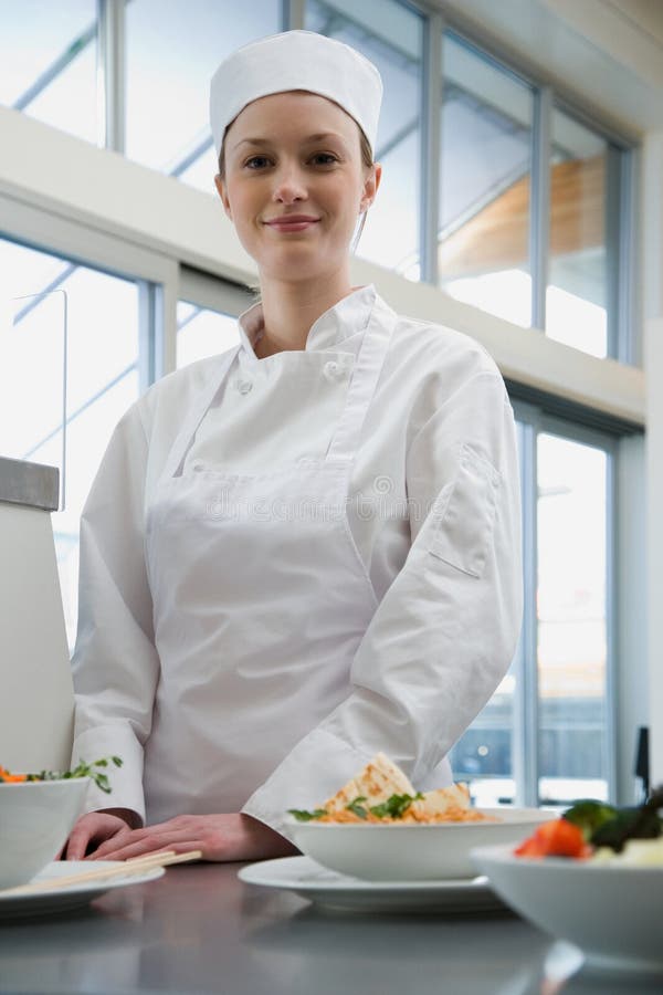 Chef with food stock photo. Image of cater, business - 62806992