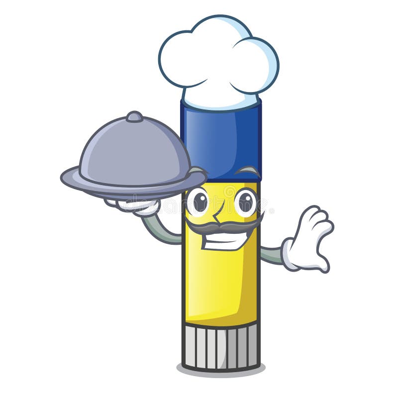 Chef stick figure cartoon stock vector. Illustration of vector - 219743441