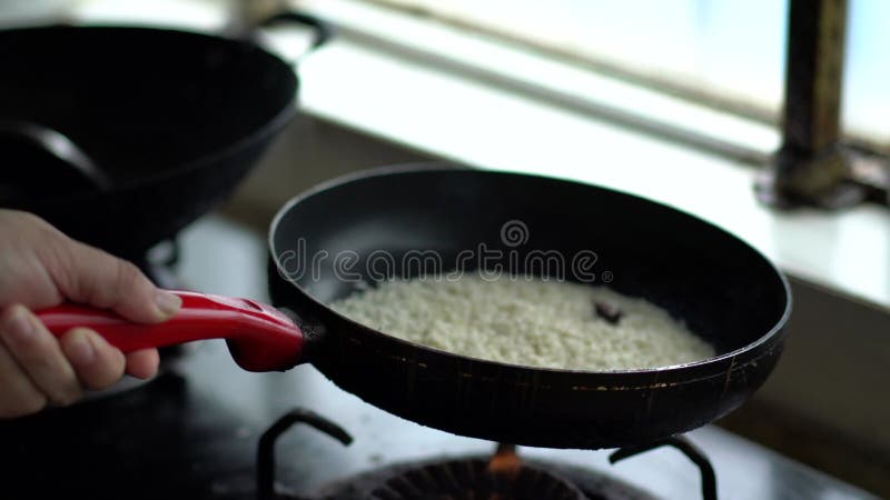 A Chef is Frying Rice, Chinese Food Practice Stock Footage - Video of ...