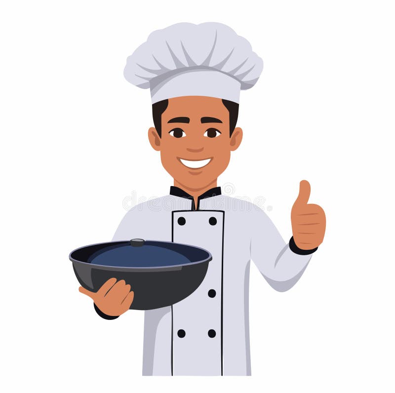 Chef Giving Thumbs Up Vector Stock Illustration - Illustration of chef ...