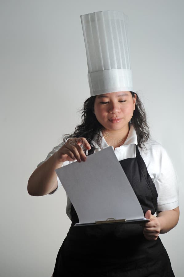 Chef Pondering Over Cooking Checklist Stock Photos - Free & Royalty ...