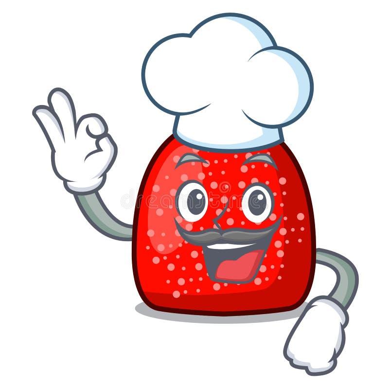 Chef Gumdrop Character Cartoon Style Stock Vector - Illustration of ...