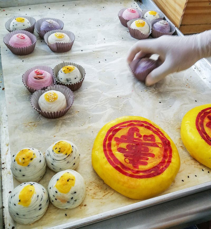 Chef Hand Making Chinese Pastry a Chinese Traditional Pastry & X28 ...