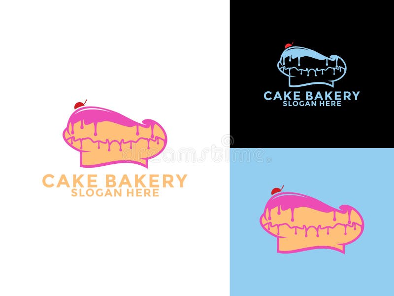 Cake Logo Icon Template, Cake Bakery Logo Vector Illustration Stock ...