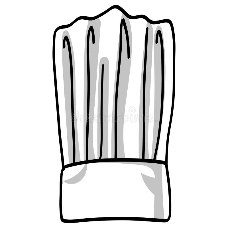 Chef Hat Cartoon Vector Illustration Drawing Art Stock Vector ...