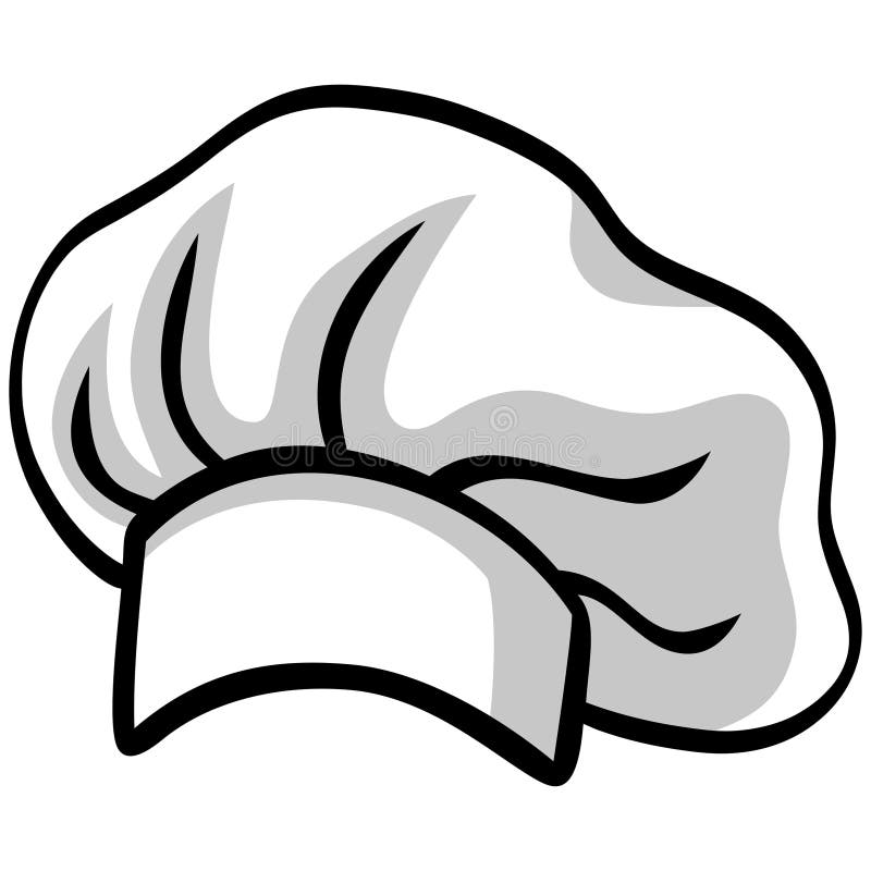 Chef Hat Cartoon Vector Illustration Drawing Art Stock Illustration ...