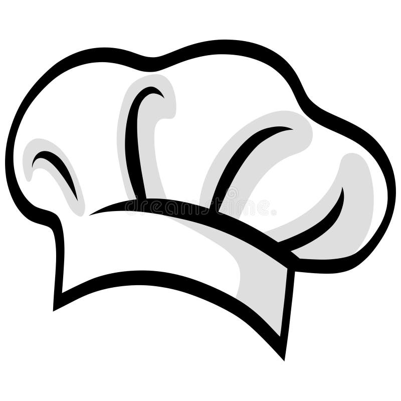 Chef Hat Cap Cartoon Vector Illustration Drawing Icon Stock ...