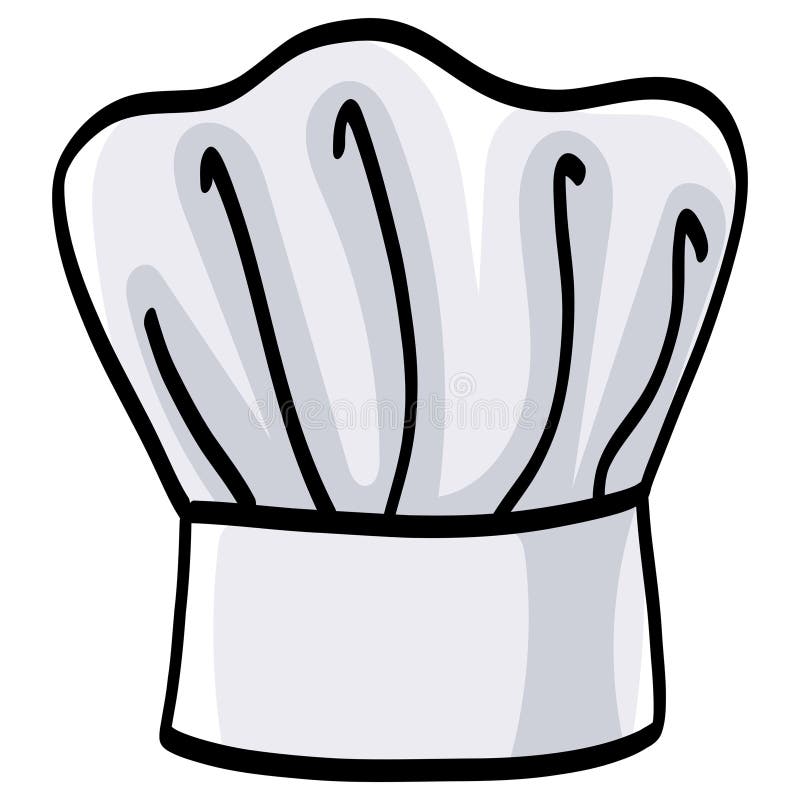Chef Hat Cartoon Vector Illustration Drawing Stock Vector ...