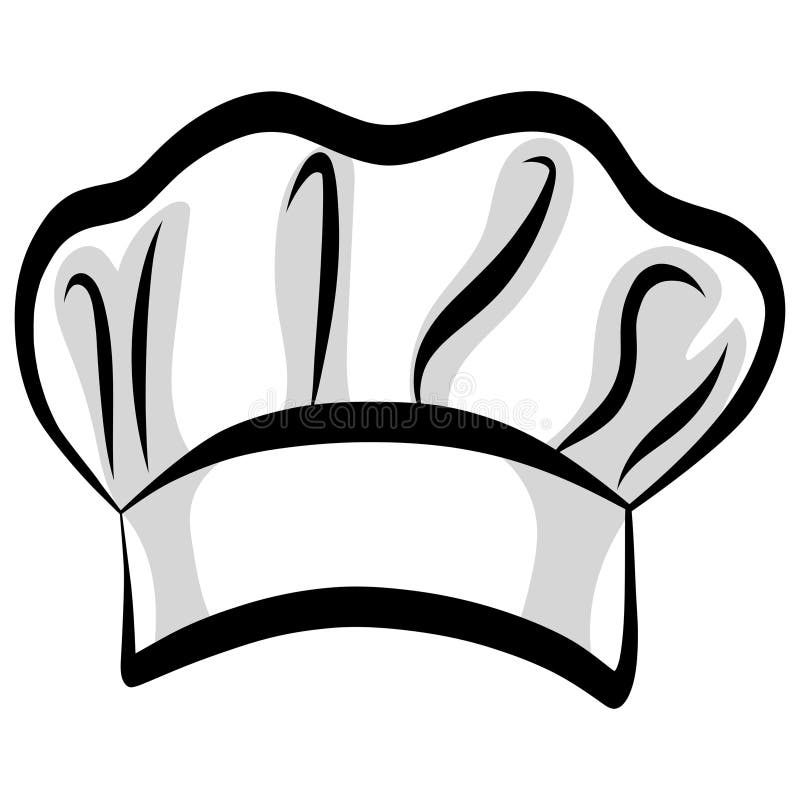 Chef Hat Drawing Icon Vector Illustration Stock Vector - Illustration ...