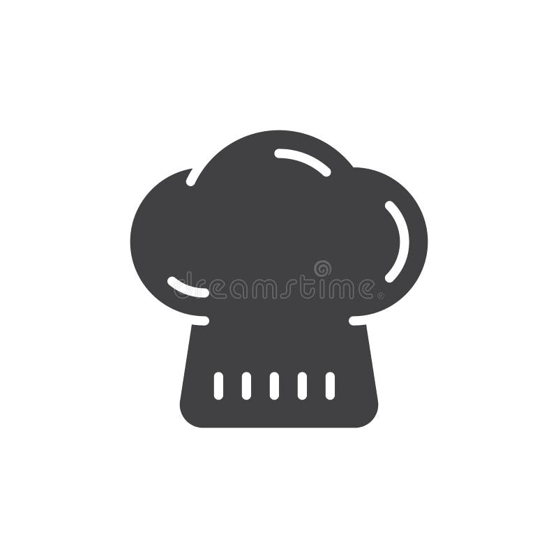 Chef Hat Icon Vector, Filled Flat Sign, Solid Pictogram Isolated on ...