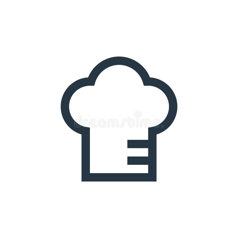 Chef Hat Icon Vector from Restaurant Concept. Thin Line Illustration of ...