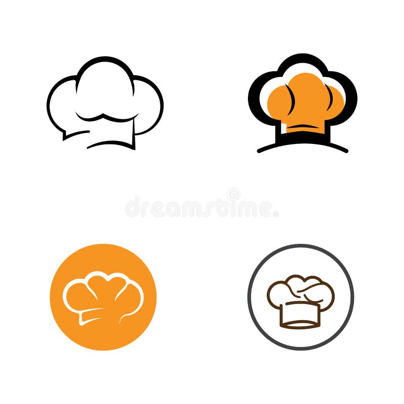 Chef Hat Logo Design with Vector Illustration Template Stock Vector ...