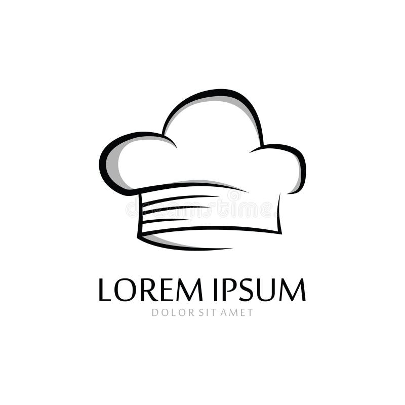Chef Hat Logo Design with Vector Illustration Template Stock Vector ...