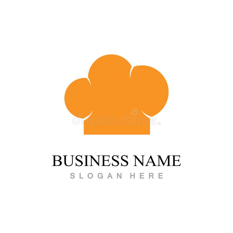 Chef Hat Logo Design with Vector Illustration Template Stock Vector ...