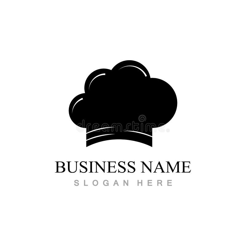 Chef Hat Logo Design with Vector Illustration Template Stock Vector ...