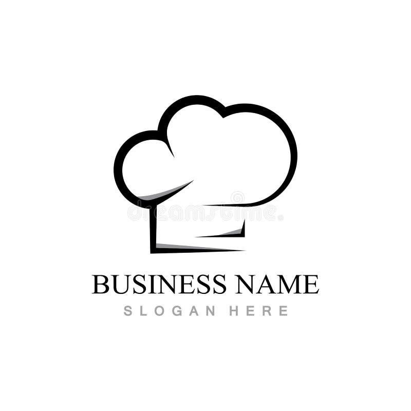 Chef Hat Logo Design with Vector Illustration Template Stock Vector - Illustration of cook, logo ...