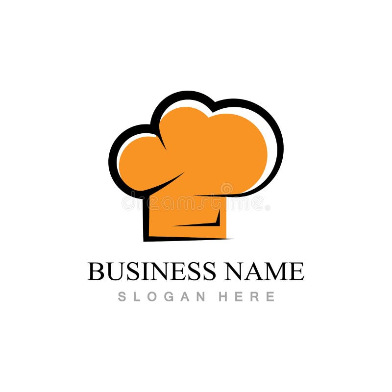 Chef Hat Logo Design with Vector Illustration Template Stock Vector ...