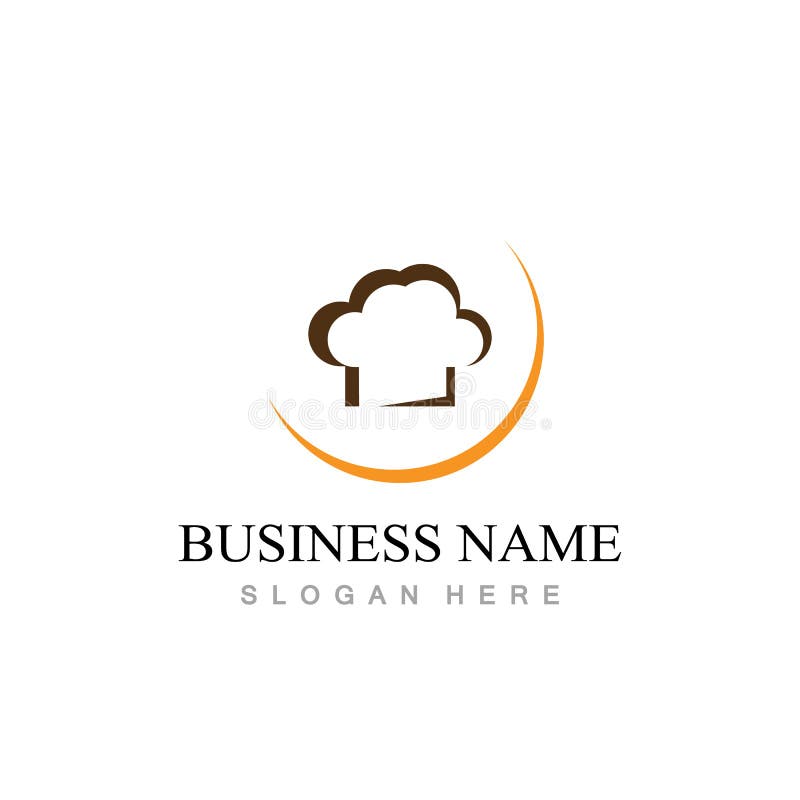 Chef Hat Logo Design with Vector Illustration Template Stock Vector ...