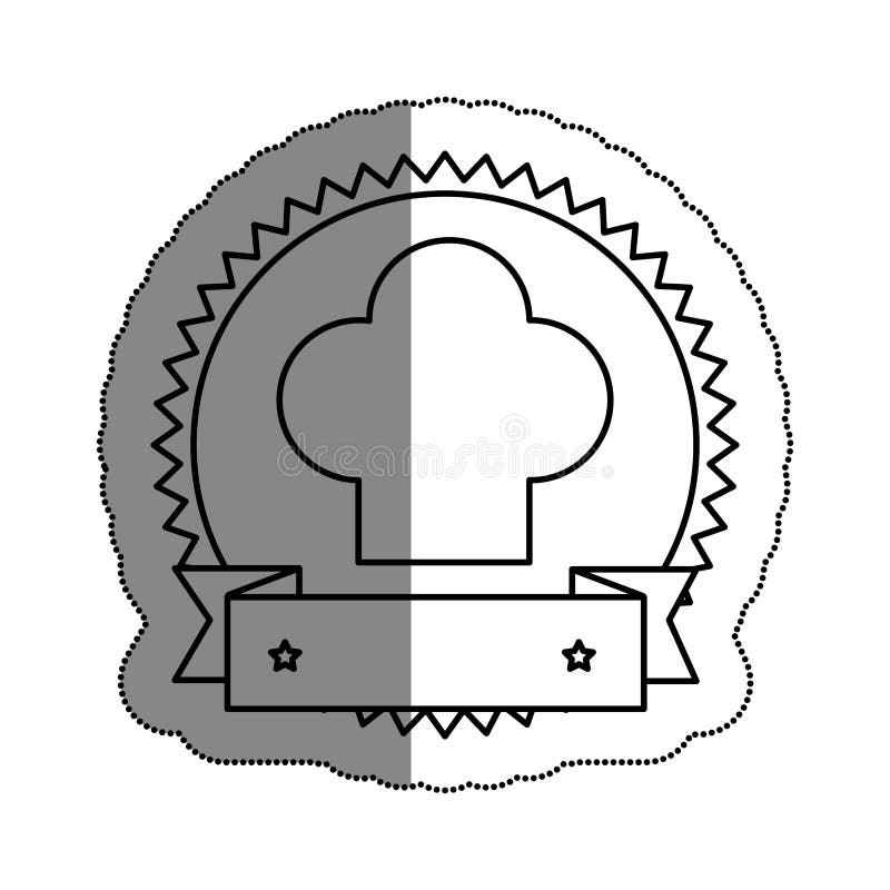 Chef hat restaurant emblem stock vector. Illustration of emblem - 88469947